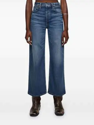 RE/DONE High-rise Wide-leg Jeans