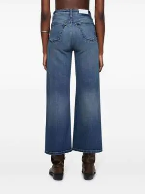 RE/DONE High-rise Wide-leg Jeans