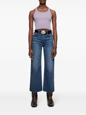 RE/DONE X Hanes Cropped Ribbed Tank Top