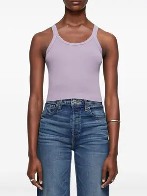 RE/DONE X Hanes Cropped Ribbed Tank Top