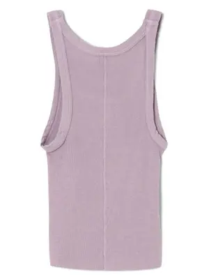 RE/DONE X Hanes Cropped Ribbed Tank Top