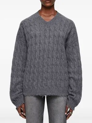 RE/DONE Cable-knit Cashmere Jumper