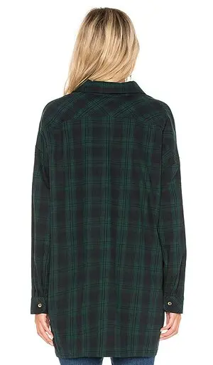 Superdown Audriana Oversized Flannel Top