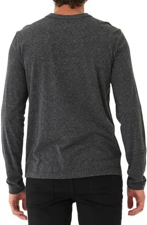 THREADS 4 THOUGHT Tucker Long Sleeve T-shirt - Heather Black