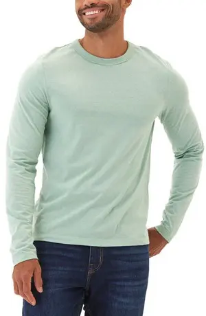THREADS 4 THOUGHT Tucker Long Sleeve T-shirt Limestone