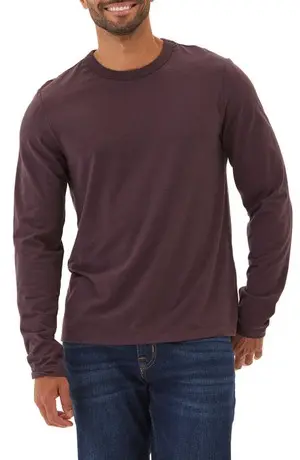 THREADS 4 THOUGHT Tucker Long Sleeve T-shirt Peppercorn