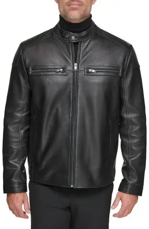 Andrew Marc Leather Moto Jacket