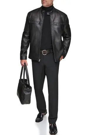 Andrew Marc Leather Moto Jacket