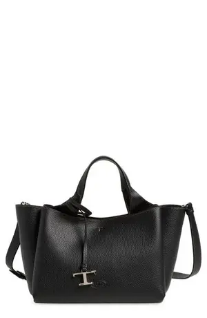 TOD'S Mini Leather Tote - Nero