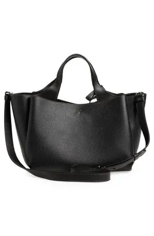 TOD'S Mini Leather Tote - Nero