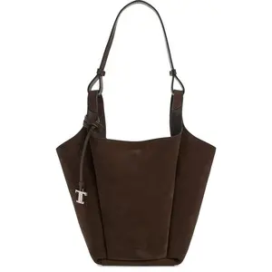 TOD'S Small Api Suede Shoulder Bag