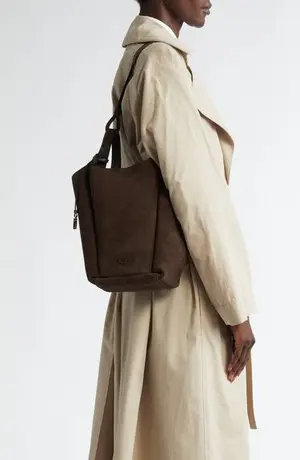 TOD'S Small Api Suede Shoulder Bag