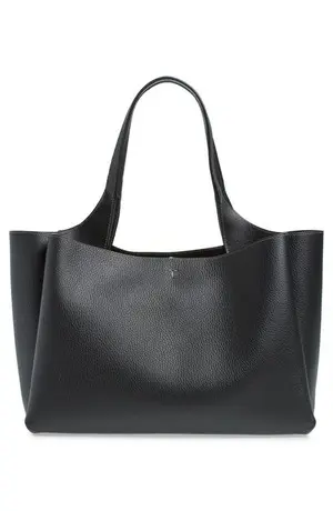 TOD'S Apa Leather Tote - Nero