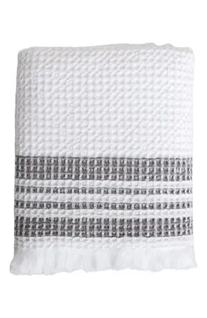 MUNGO Organic Belgian Waffle Bath Sheet - Ash