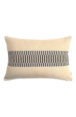 NIMMIT Spor Handwoven Pillowcover Only - Natural / Black