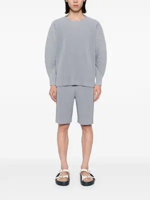 Issey Miyake August Pleated Shorts - Grey