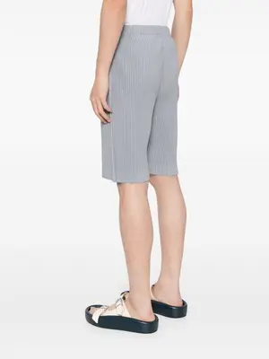 Issey Miyake August Pleated Shorts - Grey