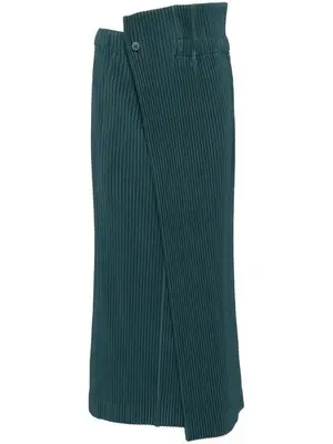 Issey Miyake Pleated Skirt - Green