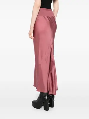 Rick Owens Calf Bias Skirt - Pink