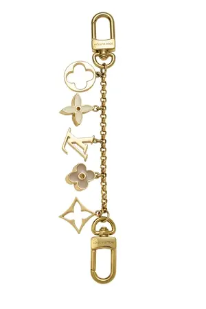 LOUIS VUITTON Fleur De Monogram Bag Charm - Beige