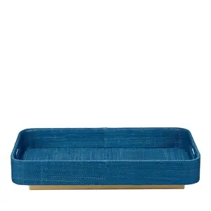 JAMIE YOUNG CO. Utopia Footed Decorative Tray - Indigo