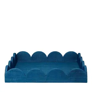 JAMIE YOUNG CO. Wonderland Scalloped Tray - Indigo
