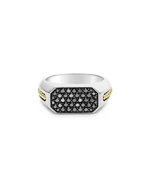 Lagos Anthem Two Tone Octagon Ring
