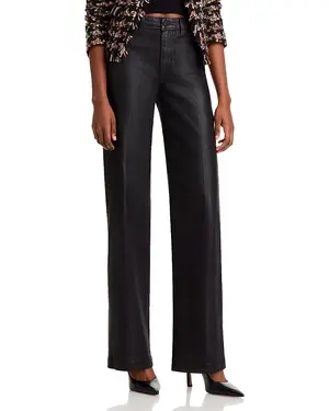 L'Agence L'Agence Clayton High-Rise Wide-Leg Jeans Cappuccino