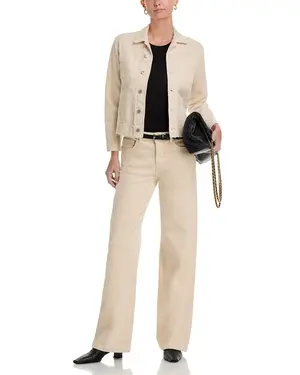 L'Agence Scottie Corduroy Jeans - French Vanilla