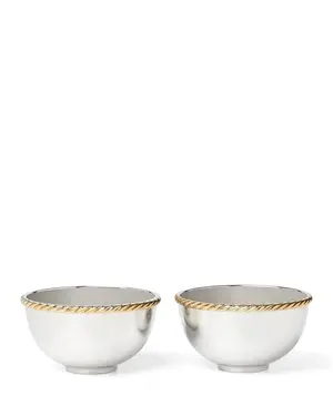 REED & BARTON Roseland Nut Bowl, Set Of 2