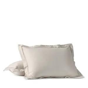 COYUCHI Cloud Soft Sateen Standard Sham - Pale Gray