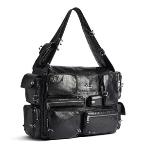 Balenciaga Superbusy Large Sling Bag - Black | Editorialist