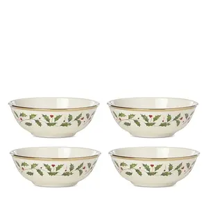 LENOX Holiday Dinnerware Place Setting Bowls, Set Of 4 - Ivory