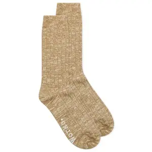 Universal Works Slub Sock Dark Sand