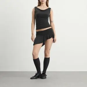 PEACHY DEN Kylie Top - Graphite