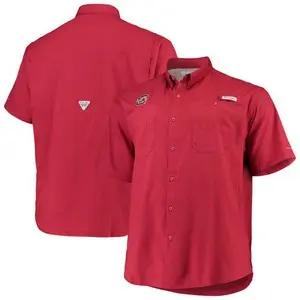 Columbia South Carolina Gamecocks Big & Tall Collegiate Tamiami Button-down Shirt - Garnet