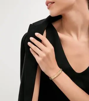 BVLGARI Tubogas Bangle In Yellow, Rose, And White