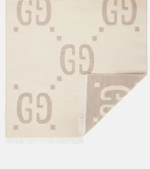 Gucci Gg Wool And Silk Scarf