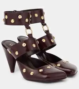 Chloé Jade Studded Leather Pumps