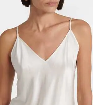 Max Mara Lucca Silk Satin Top
