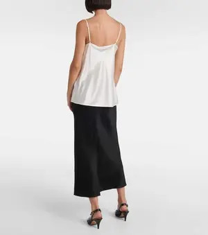 Max Mara Lucca Silk Satin Top