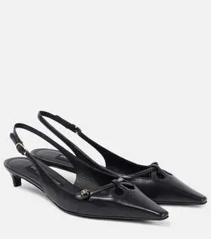 Dolce & Gabbana Leather Slingback Pumps