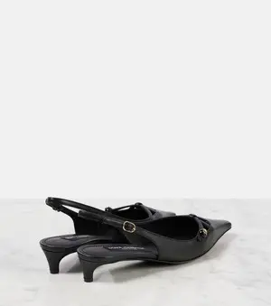 Dolce & Gabbana Leather Slingback Pumps