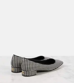 Dolce & Gabbana Houndstooth Pumps - Black