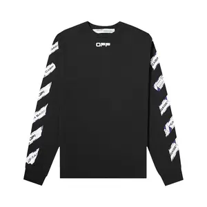 Off-White Airport Tape Long-sleeve T-shirt - Black