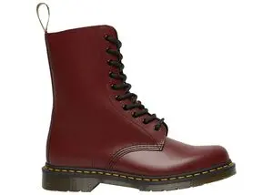 Dr. Martens 1490 Mid Calf Boots - Cherry Red/black