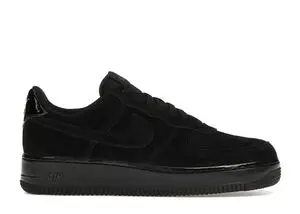Nike Black Suede Air Force Shoes for Men