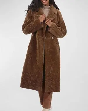 Gorski Gorski Reversible Shearling Coat Camel
