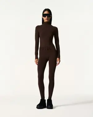 Perfect Moment Seamless Thermal Legging - Brown