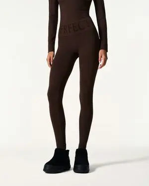 Perfect Moment Seamless Thermal Legging - Brown